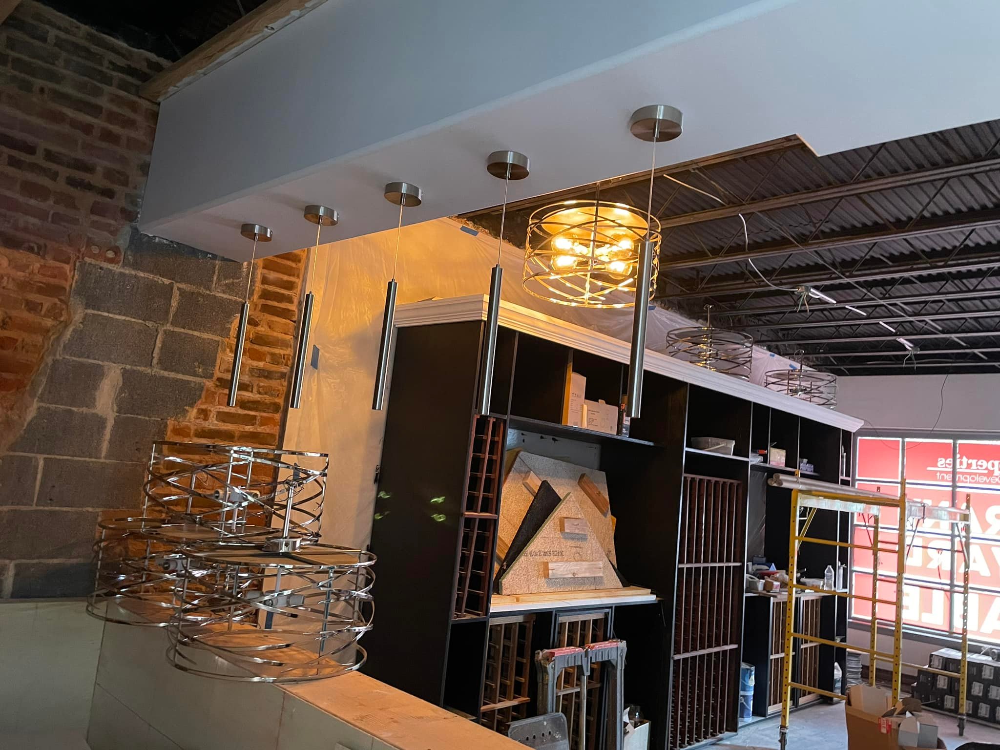 Curio Update: Lighting – Curio Wine Bar & Tasting Room